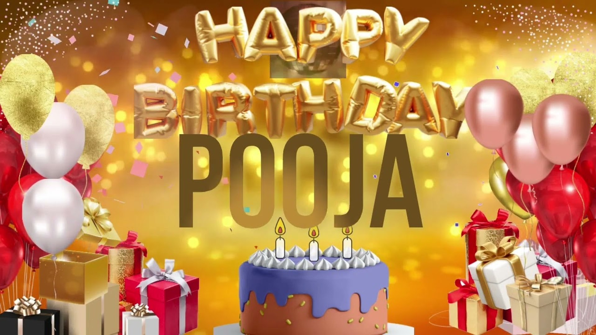 Happy Birthday Pooja Logo Pooja Logo | Name Logo Generator I Love,