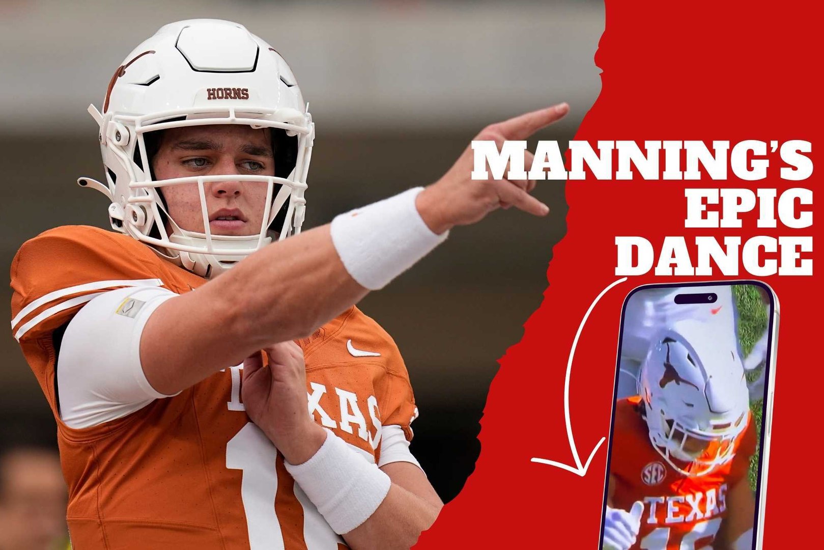 Arch Manning surprises with epic dance in the middle of the game and ...