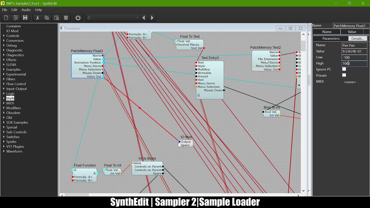 JWP-SynthEdit-Sampler 2 Sample Loader 2 - video Dailymotion