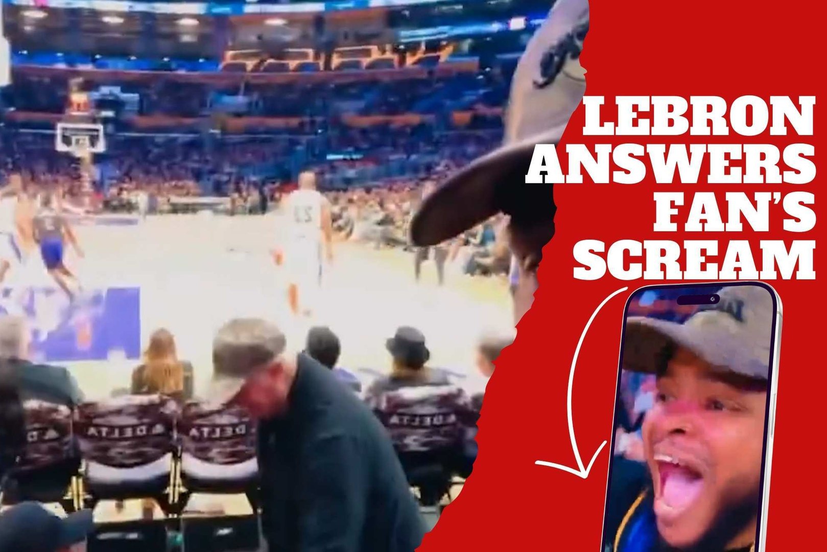 LeBron James responds to desperate fan's shout in a moment framed for ...