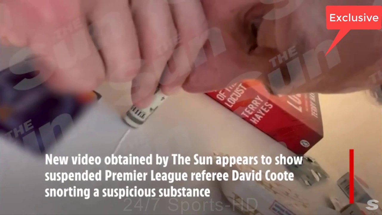 Suspended Premier League referee David Coote 'filmed snorting white ...