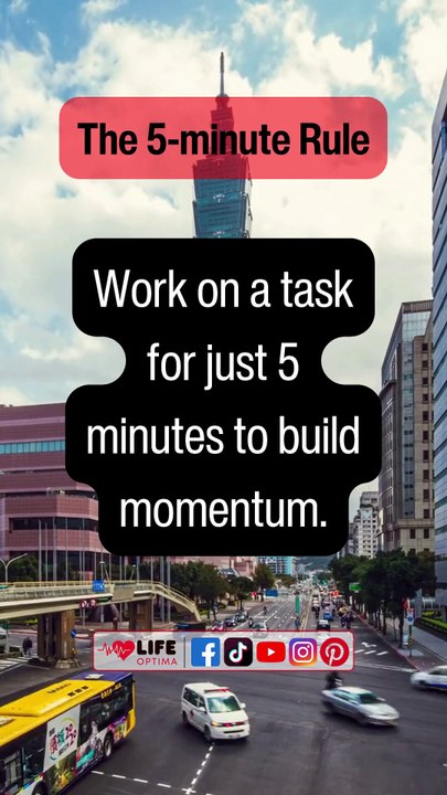 The 5-Minute Rule to Get Started - video Dailymotion