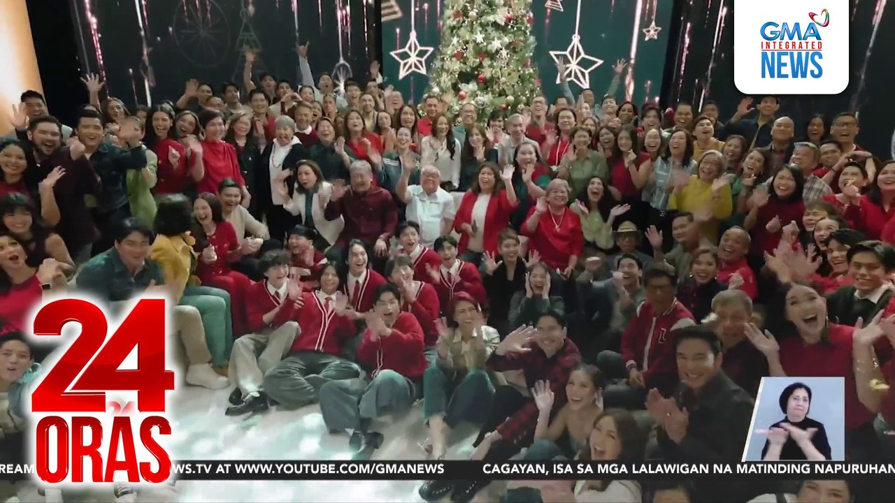 Behind-the-scenes ng GMA Christmas station ID kung saan bida ang masayang paskong Pinoy | 24 ...