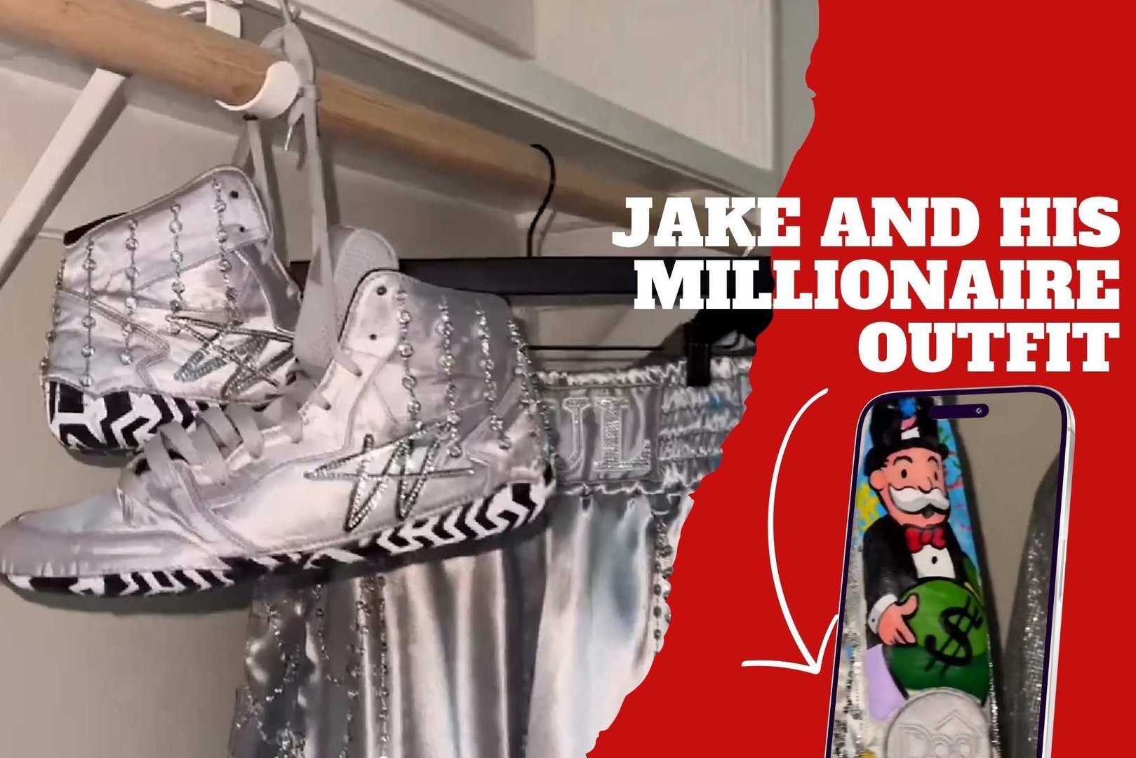 Jake Paul shows off his lavish $1,000,000 outfit for fight against Mike ...