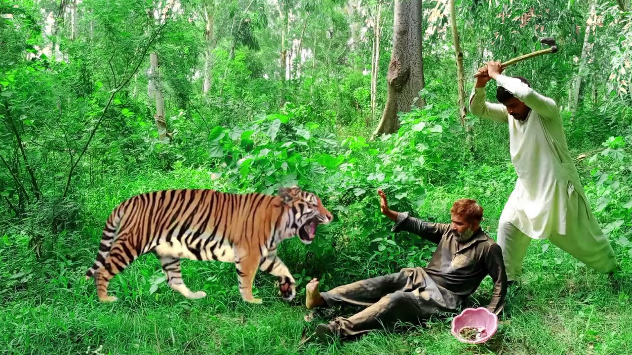royal bengal tiger attack | tiger attack man in the forest, tiger ...