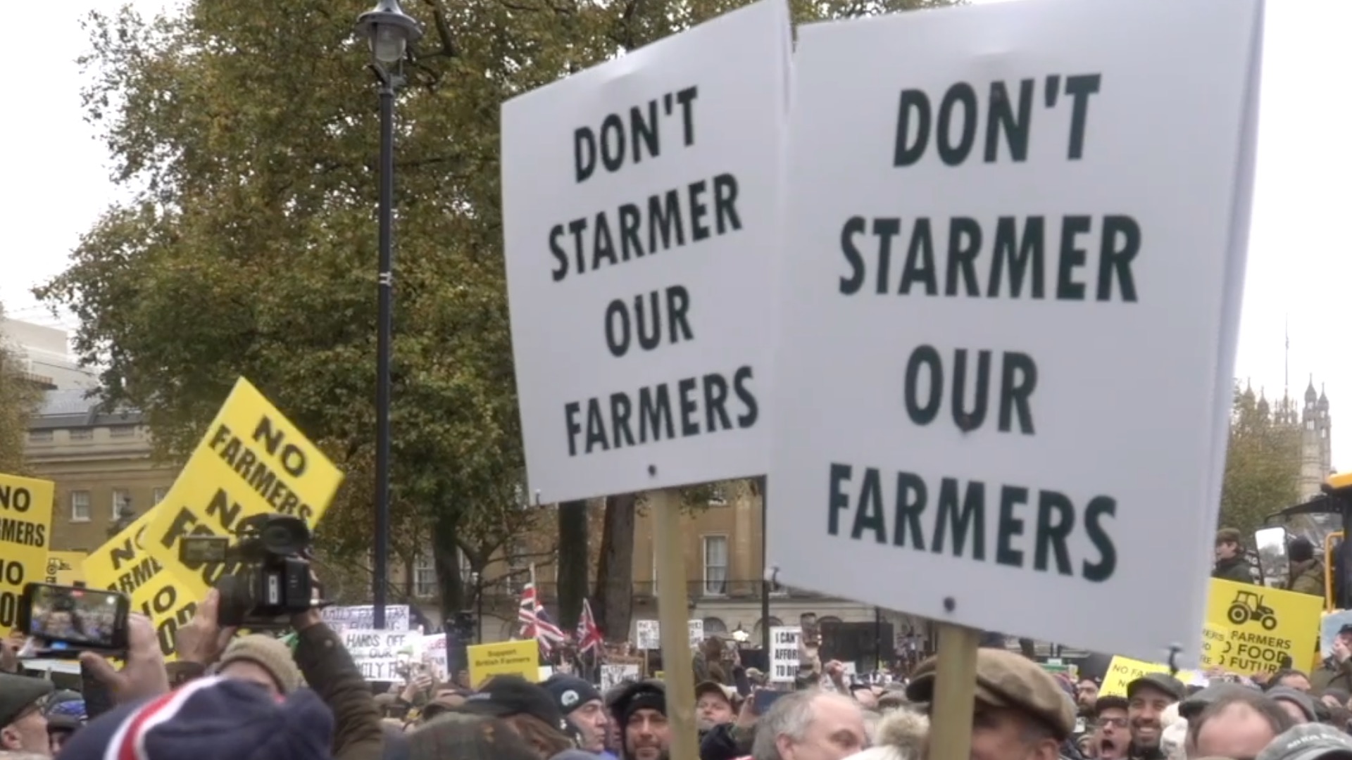 Kent farmer protest Westminster