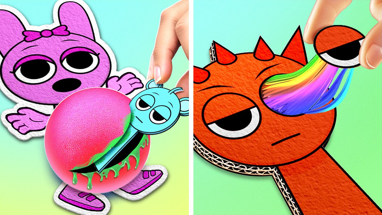 What's Inside SPRUNKI's Belly? 🤰🏼*Super Easy Paper And Cardboard Crafts ...