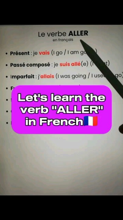 Let's learn the verb "ALLER" in French🇨🇵|Improve your French with us 😀 ...