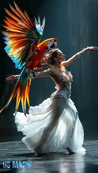 A Girl Fuses with a Parrot on AGT #americagottalent #agt #talent ...