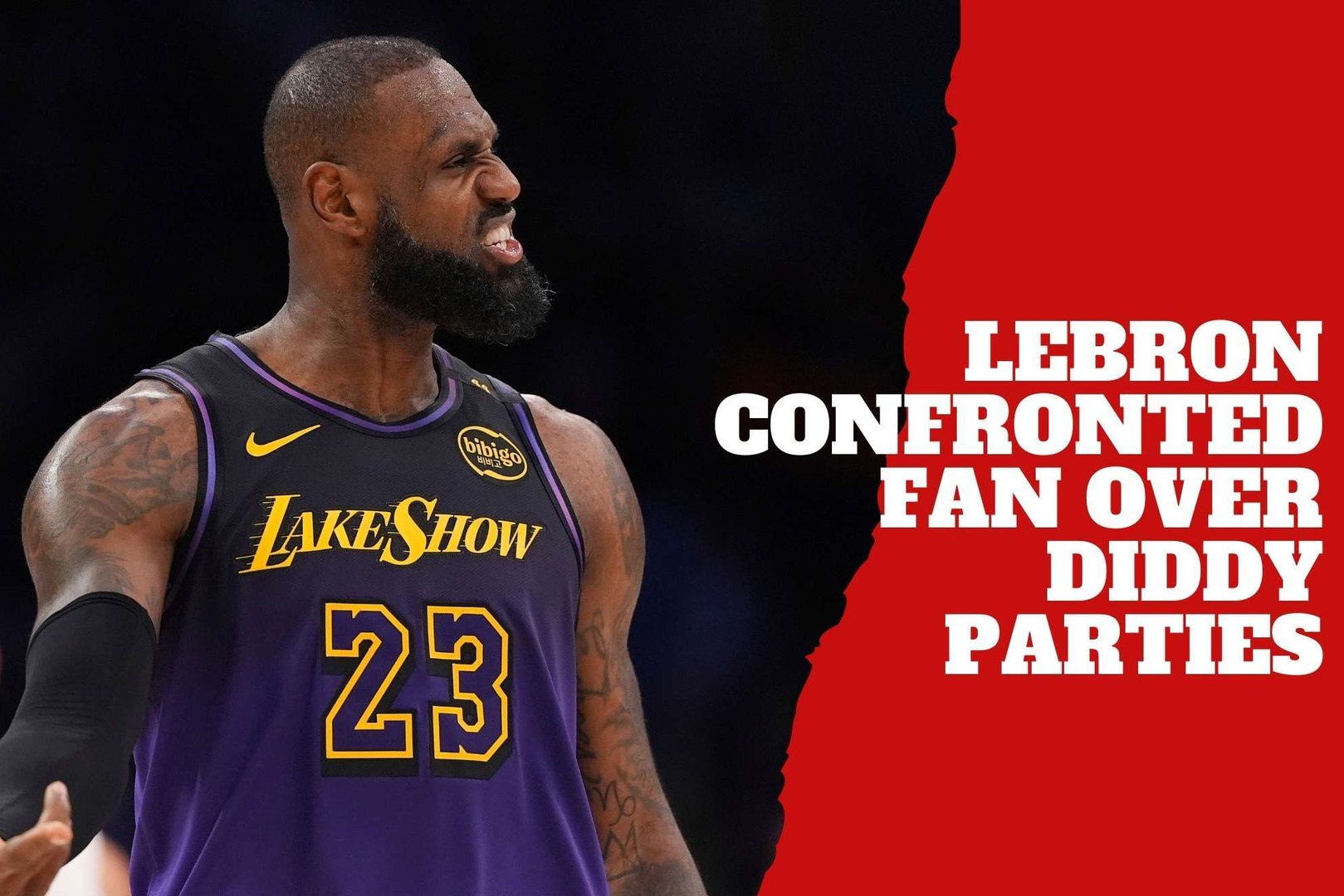 LeBron James confronted by fan over allegations of attending Diddy's ...