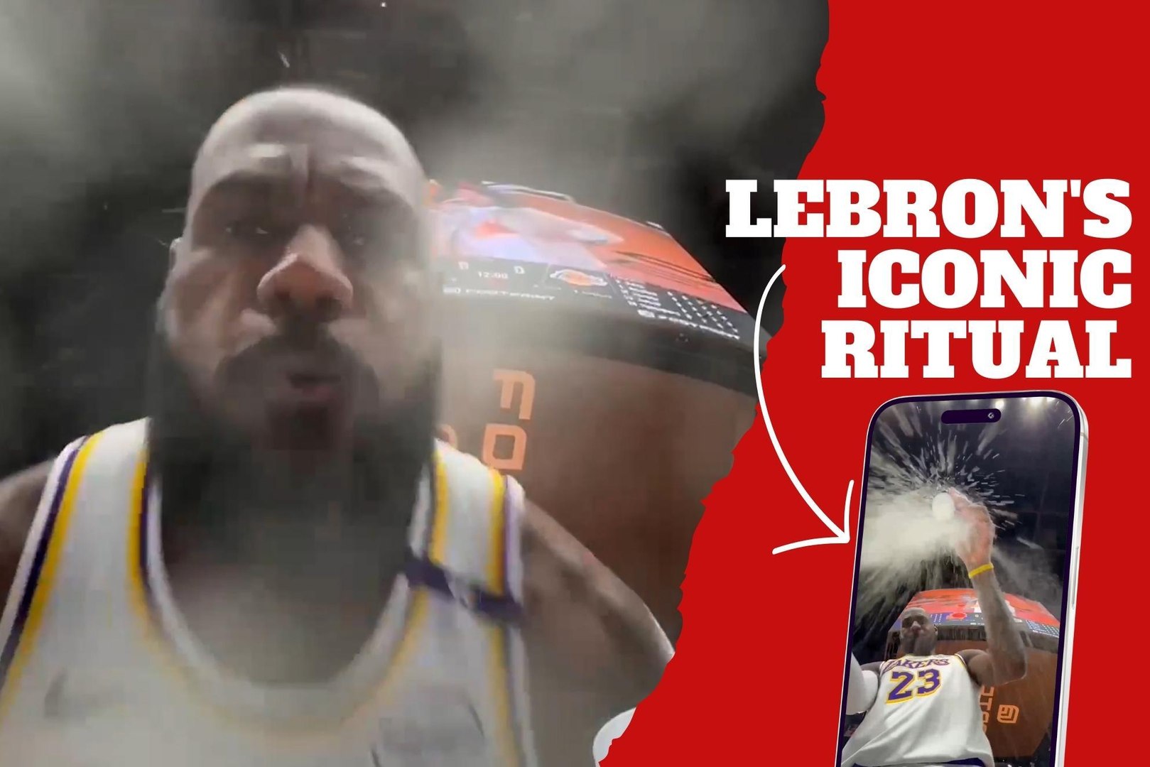 LeBron James' ritual captured from a never-before-seen angle - MARCA TV ...