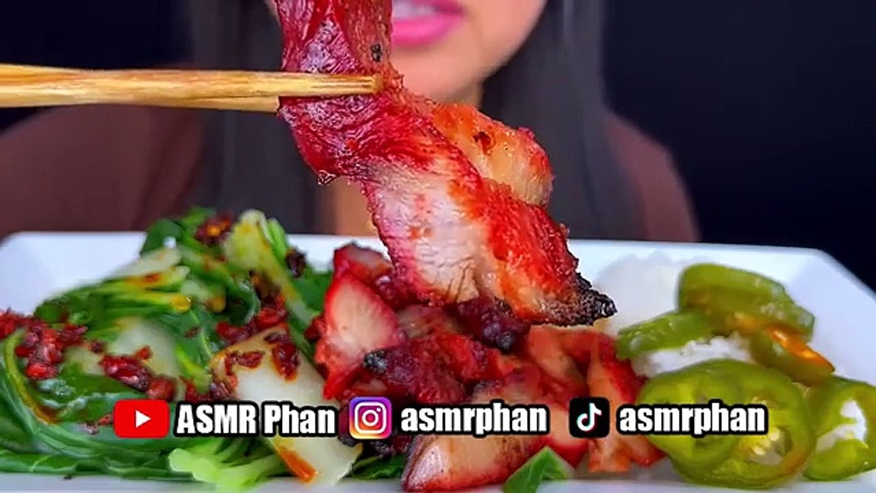 ASMR BBQ, JALAPEÑO PEPPERS & GREENS | MUKBANG | ASMR Phan - video ...