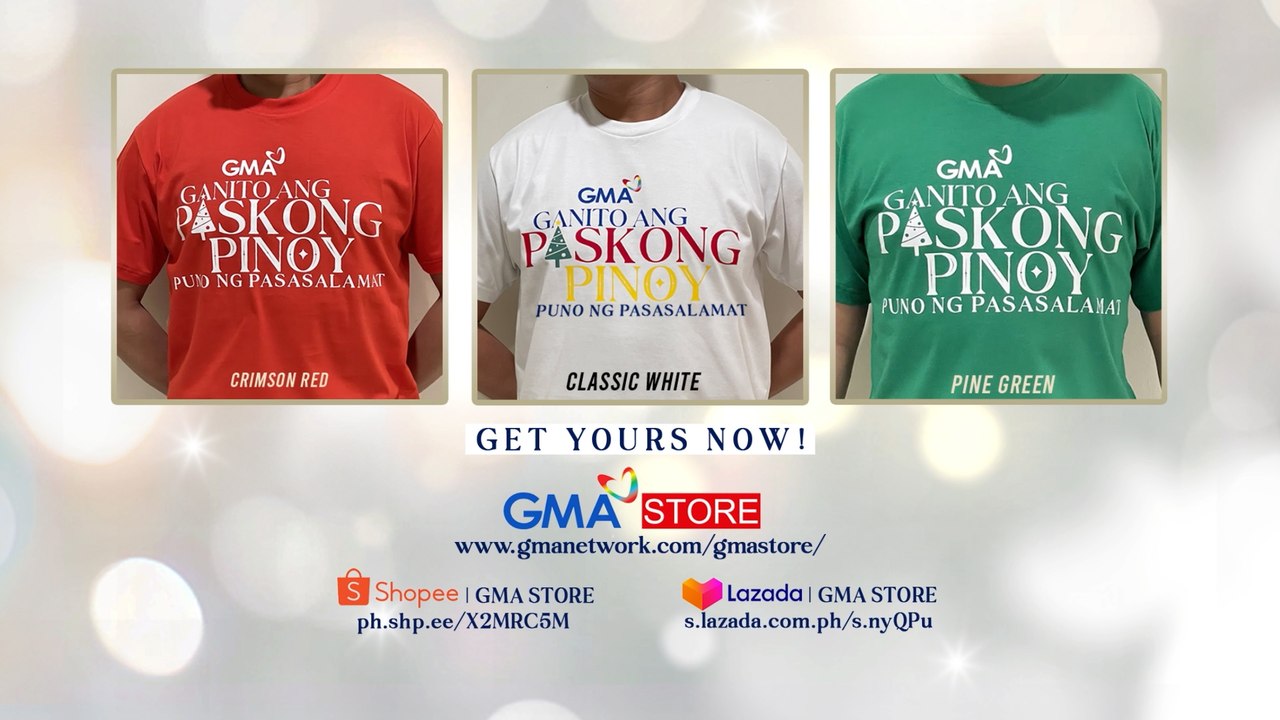 NOW AVAILABLE: 'Ganito ang Paskong Pinoy: Puno ng Pasasalamat' Limited edition T-shirts - video ...