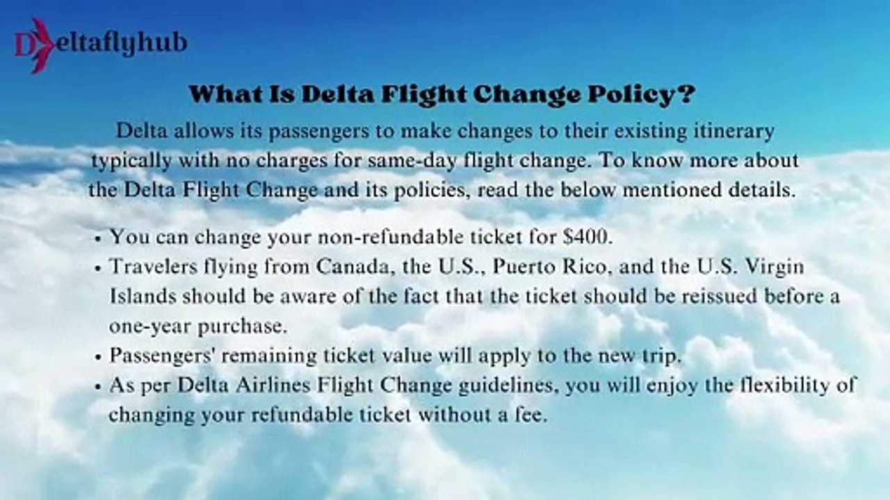 Delta Change Flight - video Dailymotion