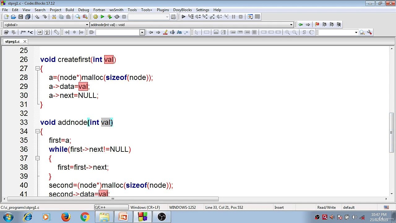 Learn Programming Technique C to Master Skills - Linked List ( Add Node Program ) Continue ...