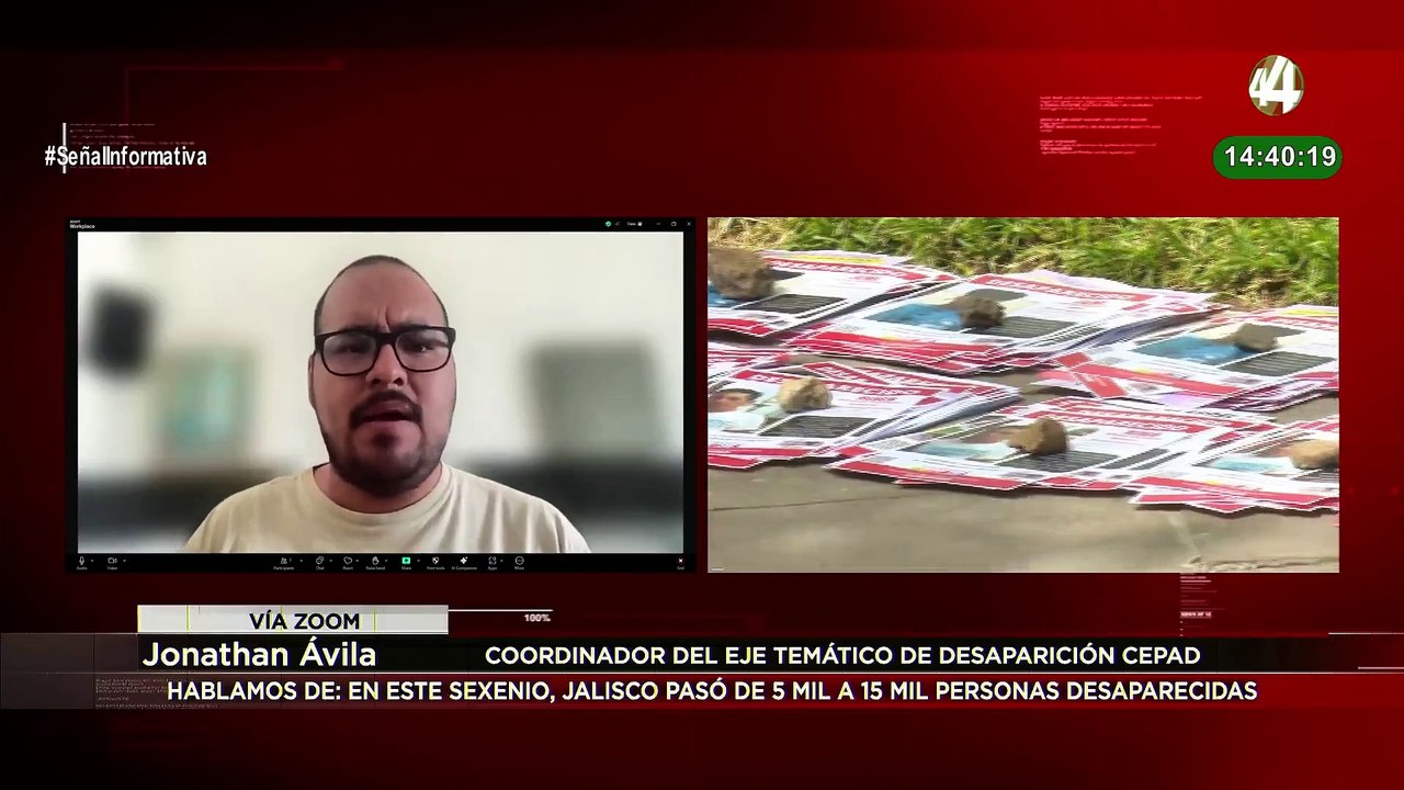 Jonathan Ávila habla sobre las desapariciones en Jalisco durante el ...