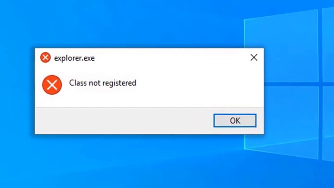 Solved - Class Not Registered Error In Windows 11 / 10 / 8 / 7 - video ...