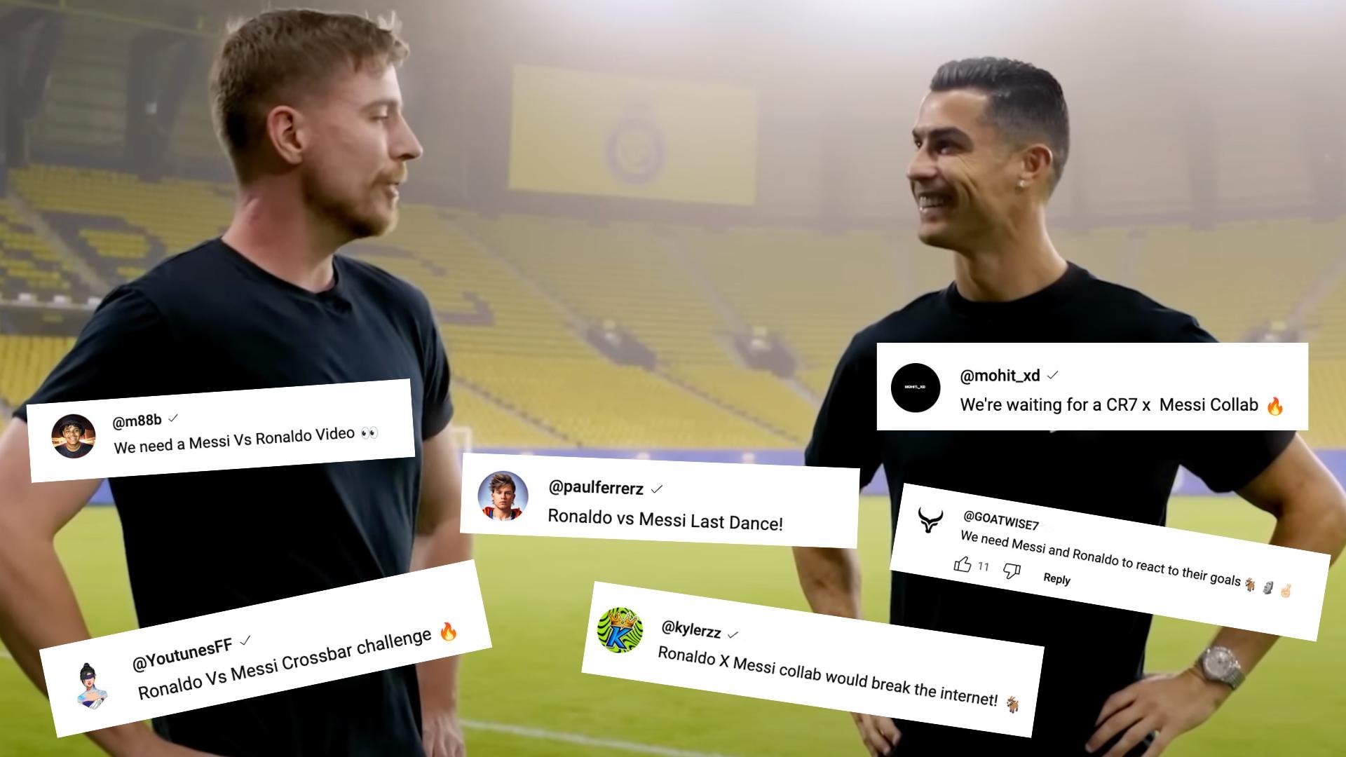 (PHOTOS) Fans Urge Cristiano Ronaldo for Messi Collaboration After ...