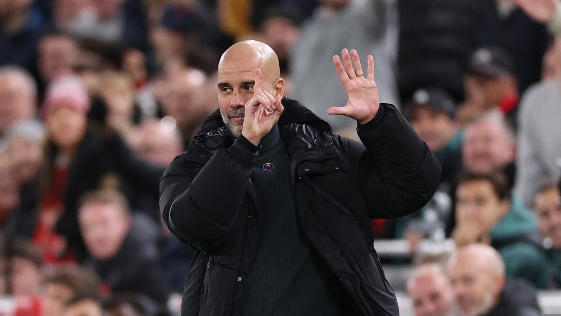 Pep Guardiola's Controversial Gesture to the Anfield Crowd | beIN SPORTS