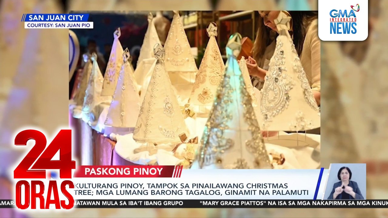 Kulturang Pinoy, tampok sa pinailawang Christmas tree; mga lumang barong tagalog, ginamit na ...