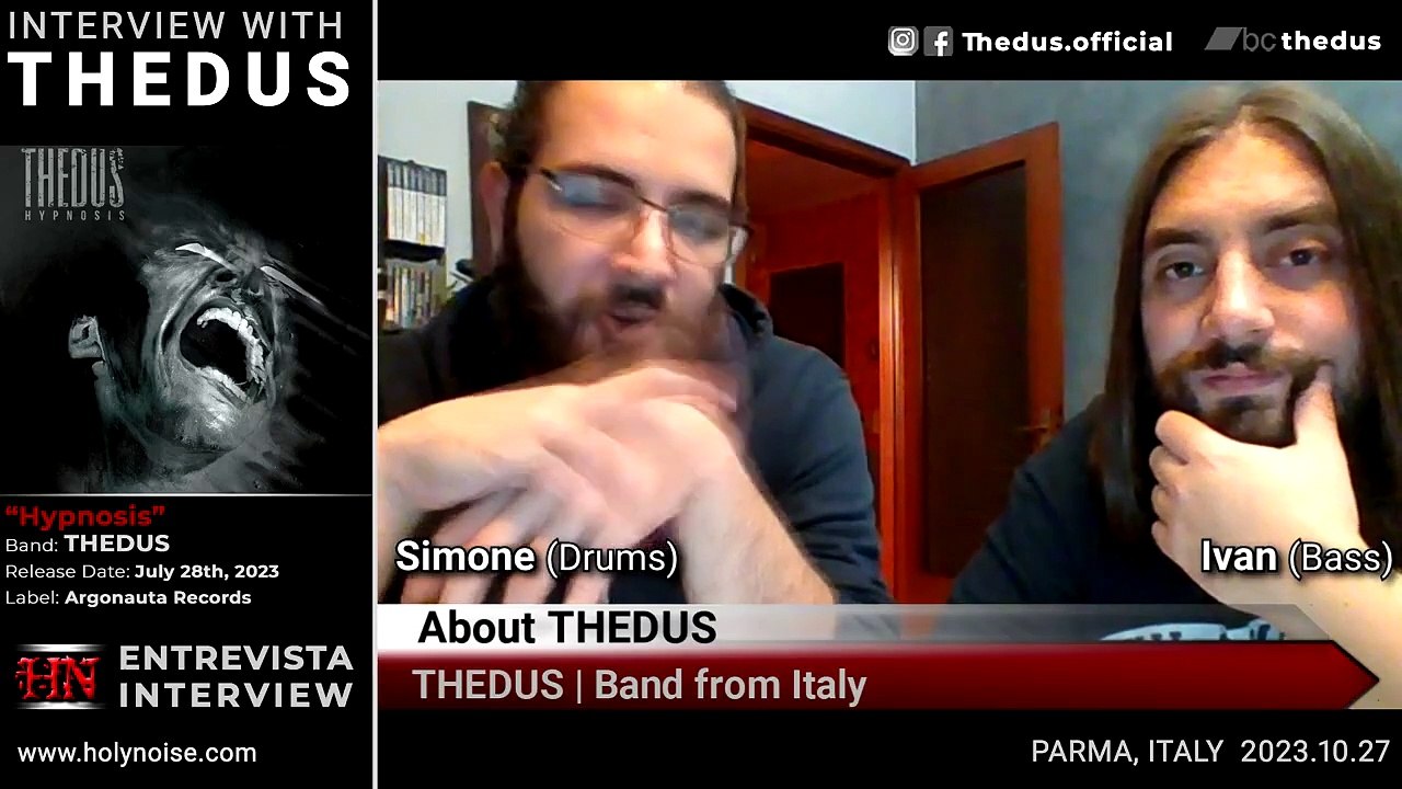 🔴FULL INTERVIEW Simone (Drums) and Ivan (Bass) from THEDUS #Sludge # ...