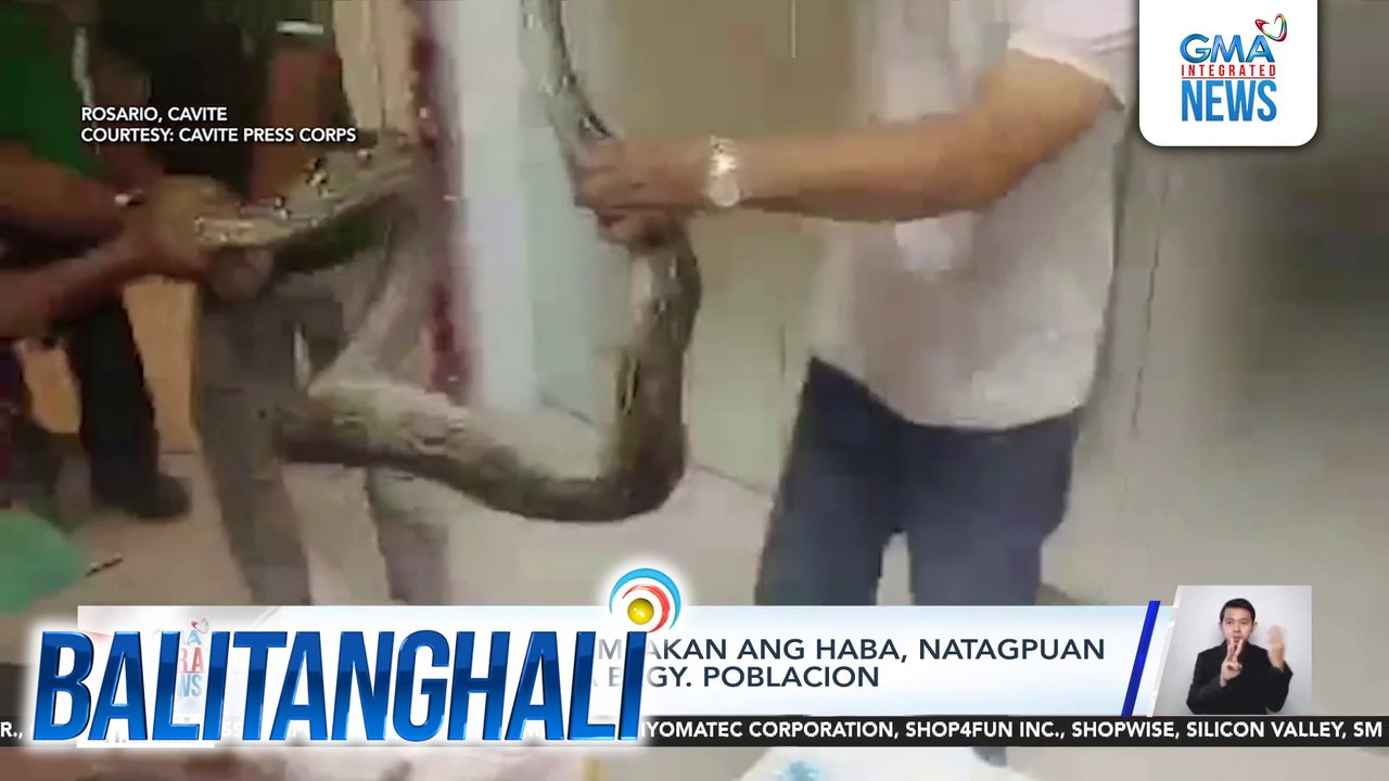 Sawang 9 na talampakan ang haba, natagpuan sa isang bahay sa Brgy ...