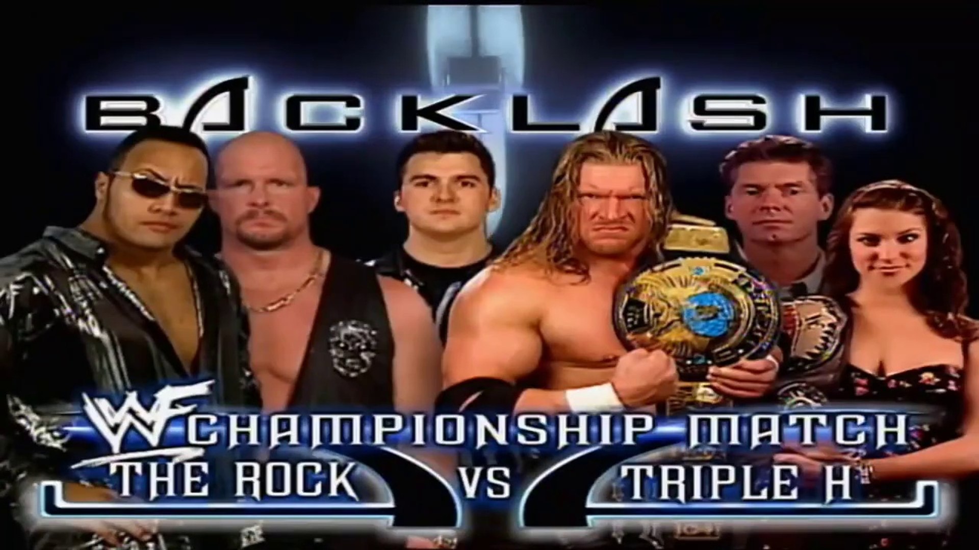 H Triple Vs The Rock Wrestlemania