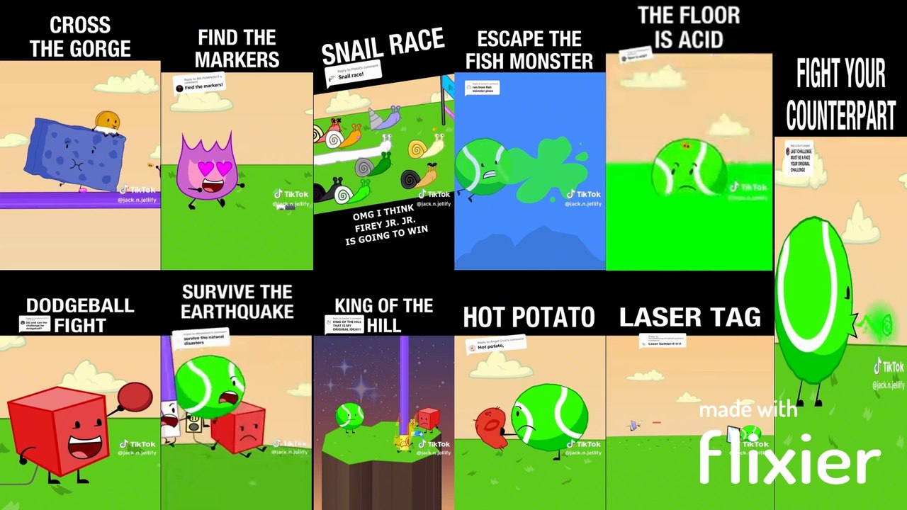 BFDI Mini Replicas Played at Once 11 - video Dailymotion