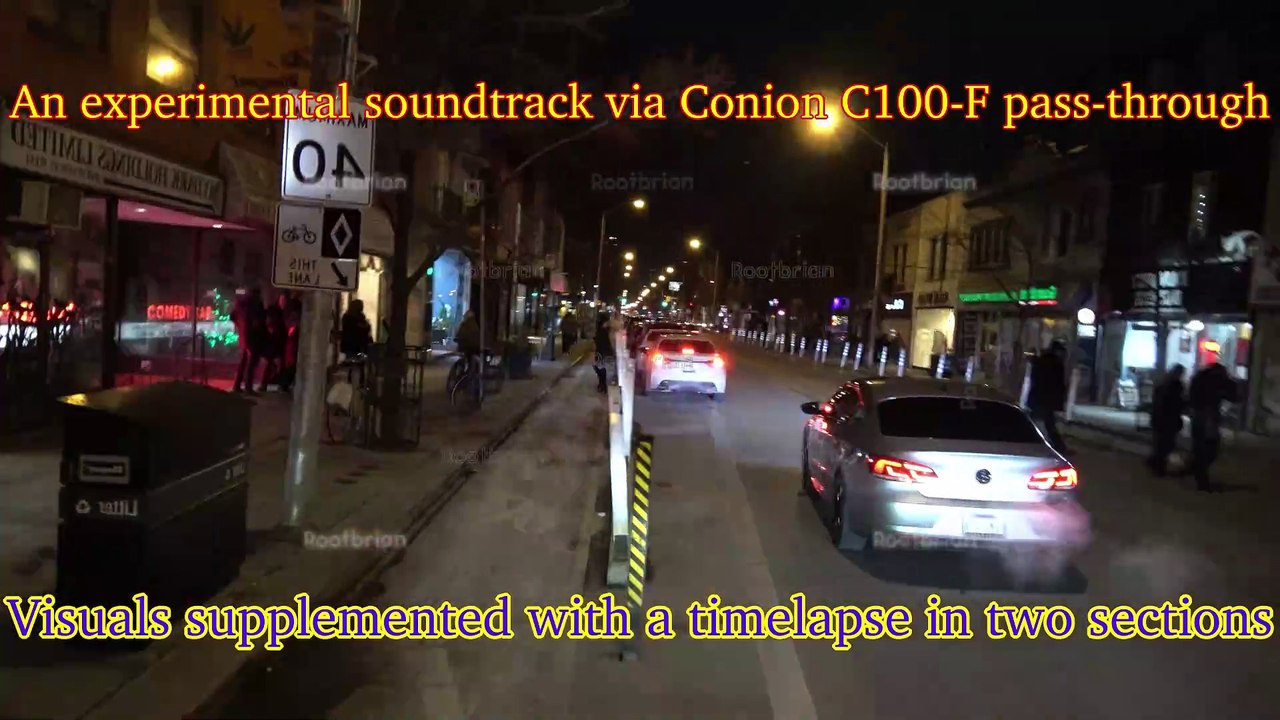 An experimental soundtrack via Conion C100-F pass-through/direct to ...