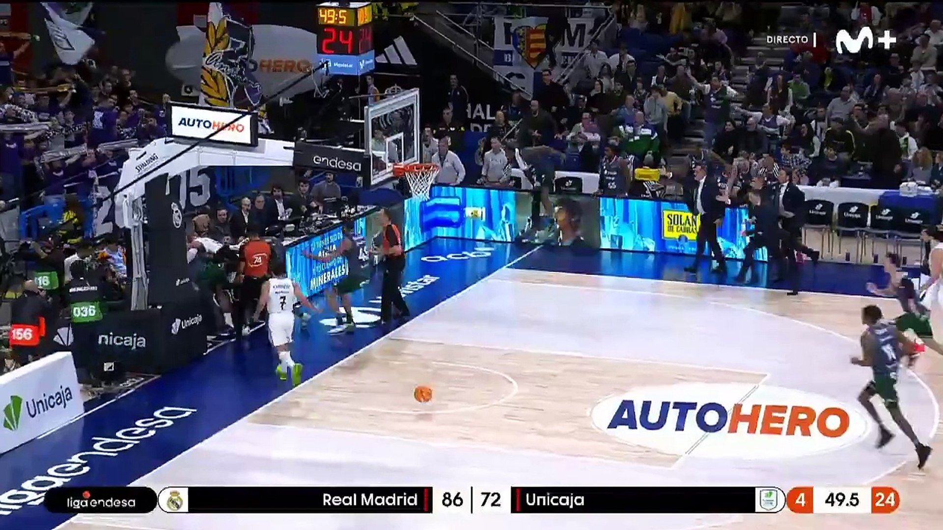 Así fue la trifulca entre Ibaka y Osetkowski en el Madrid - Unicaja ...