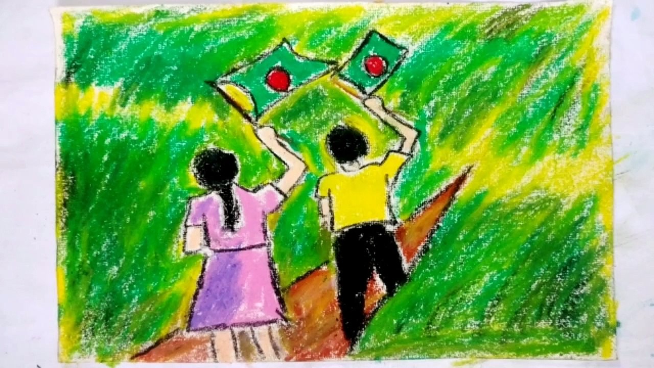 How to draw Victory day of Bangladesh with Oil pastel - video Dailymotion