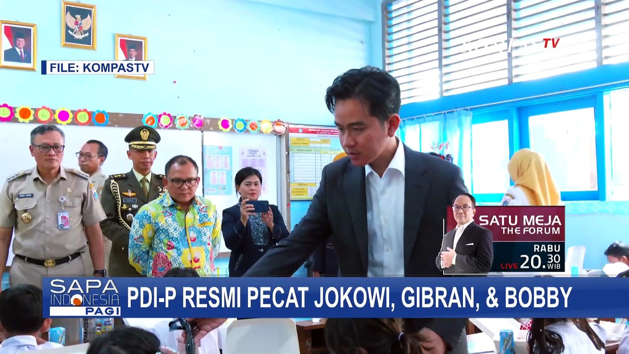 PDIP Resmi Pecat 27 Kader Termasuk Jokowi, Gibran dan Bobby - Video Dailymotion