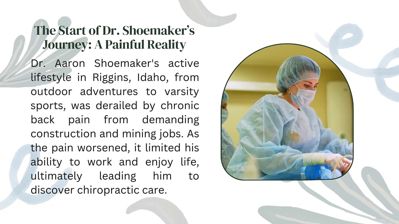 Discover Wellness with Aaron Shoemaker Chiropractor - video Dailymotion