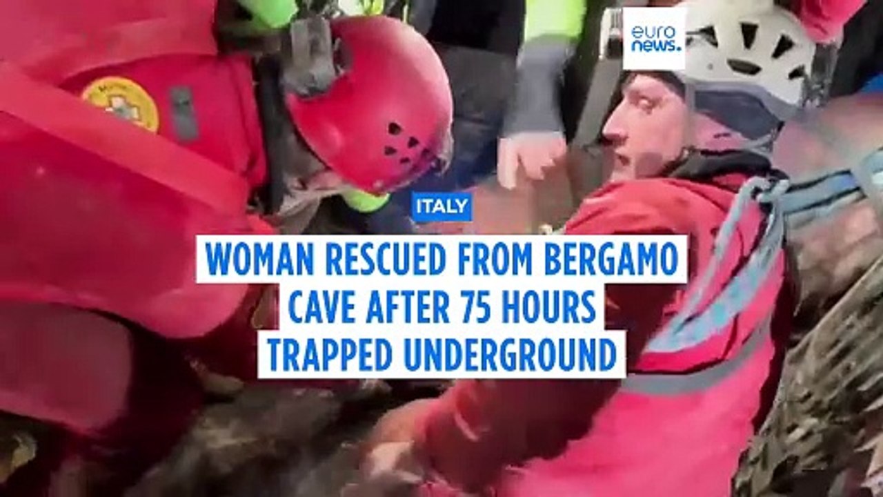 Italian woman rescued from Bergamo cave after 75 hours trapped ...