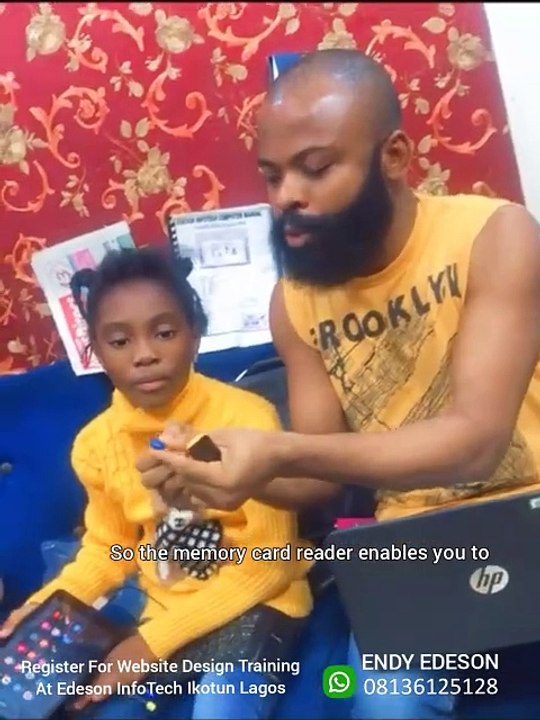 Endy Edeson Teaching Computer To Esther Adeyemi In Ikotun Lagos - video ...