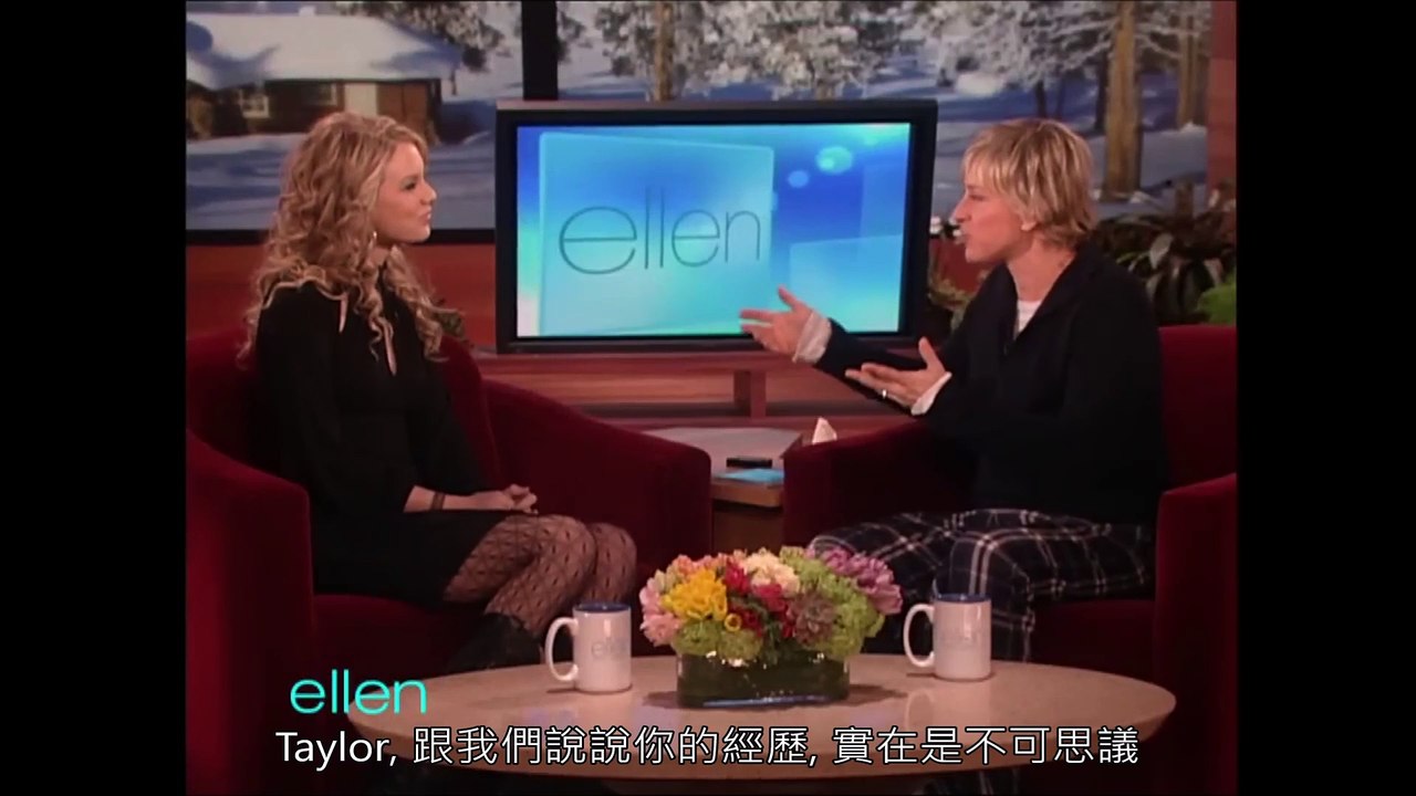 【字幕】Taylor Swift's First Interview with Ellen! 2008.01─影片 Dailymotion