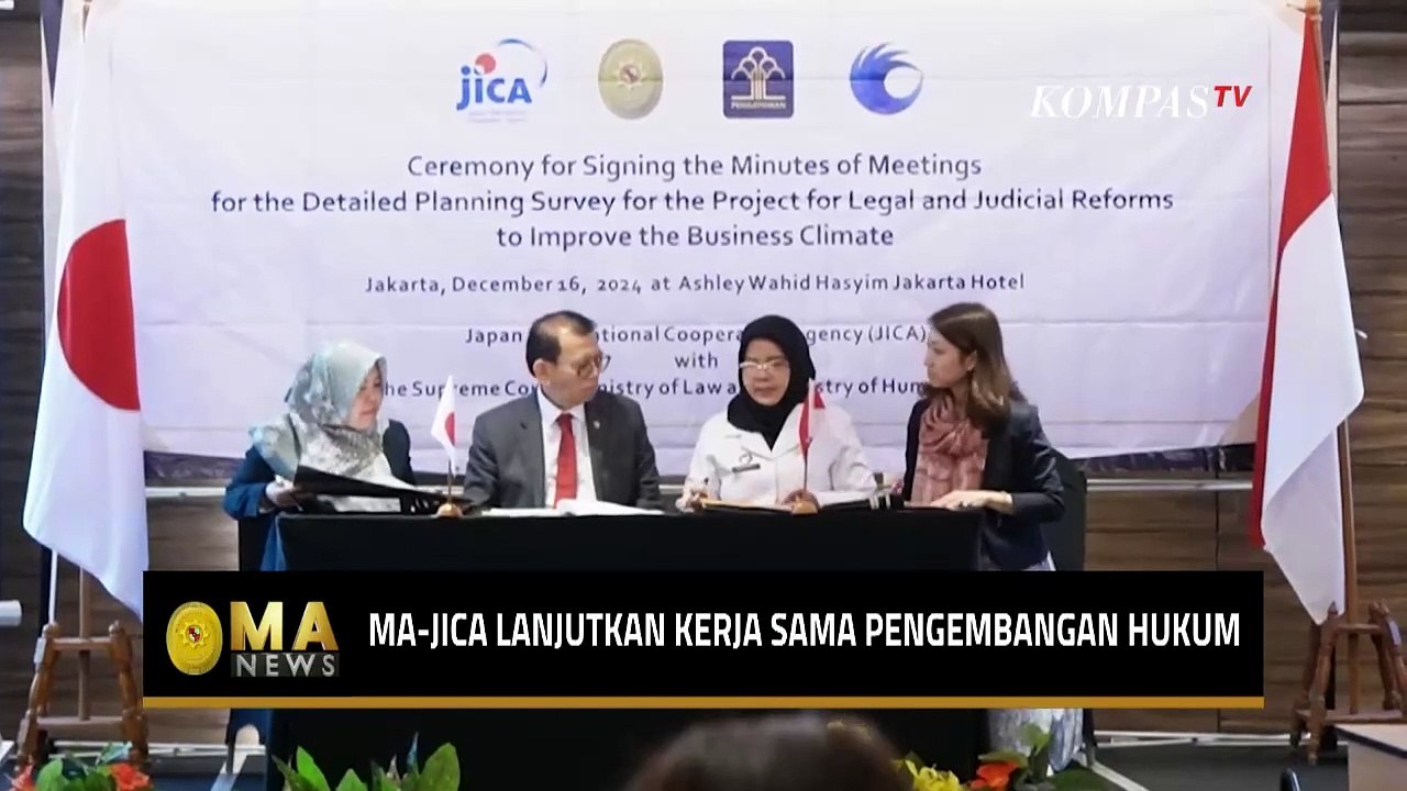 MA-JICA Lanjutkan Kerja Sama Pengembangan Hukum - MA NEWS - Video Dailymotion