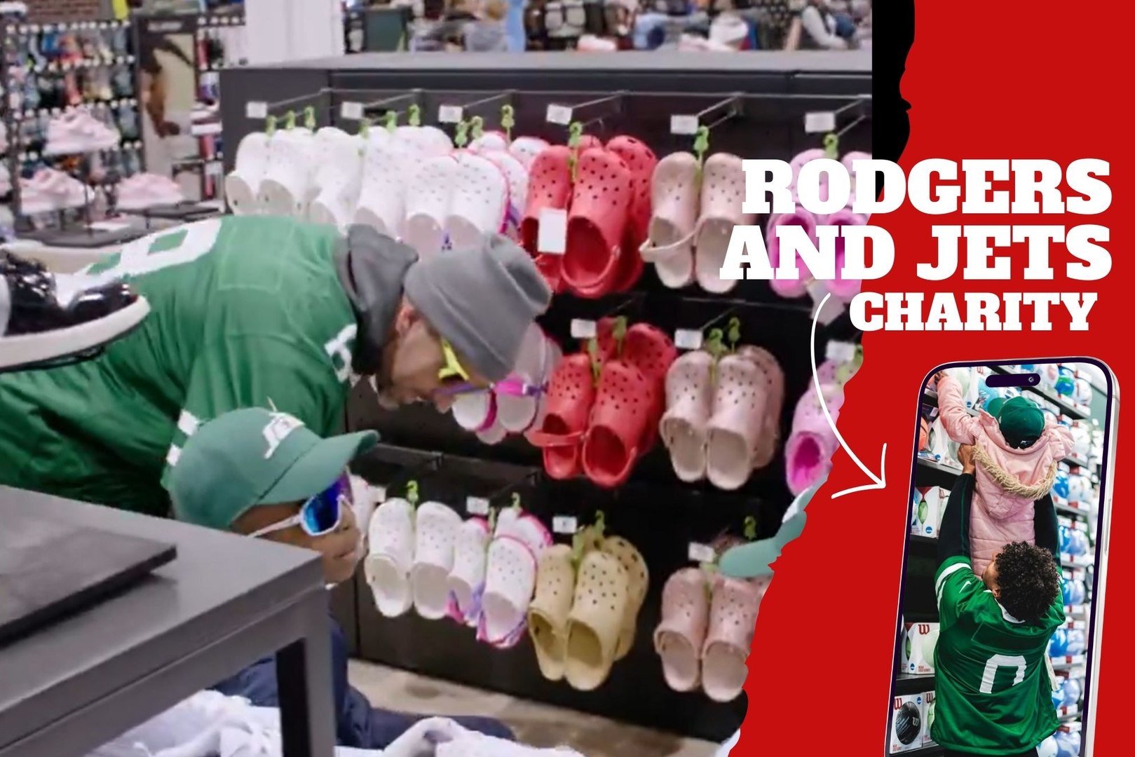 Aaron Rodgers and the Jets give special moment to kids - MARCA TV English