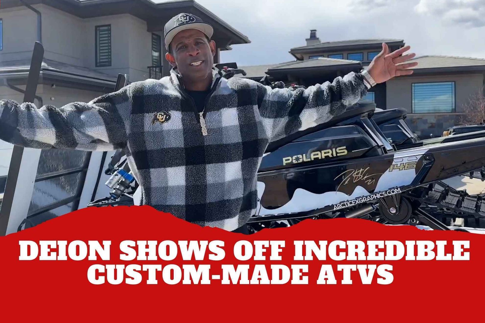 Ready to ride! Deion Sanders shows off some insane custom-made ATVs and ...