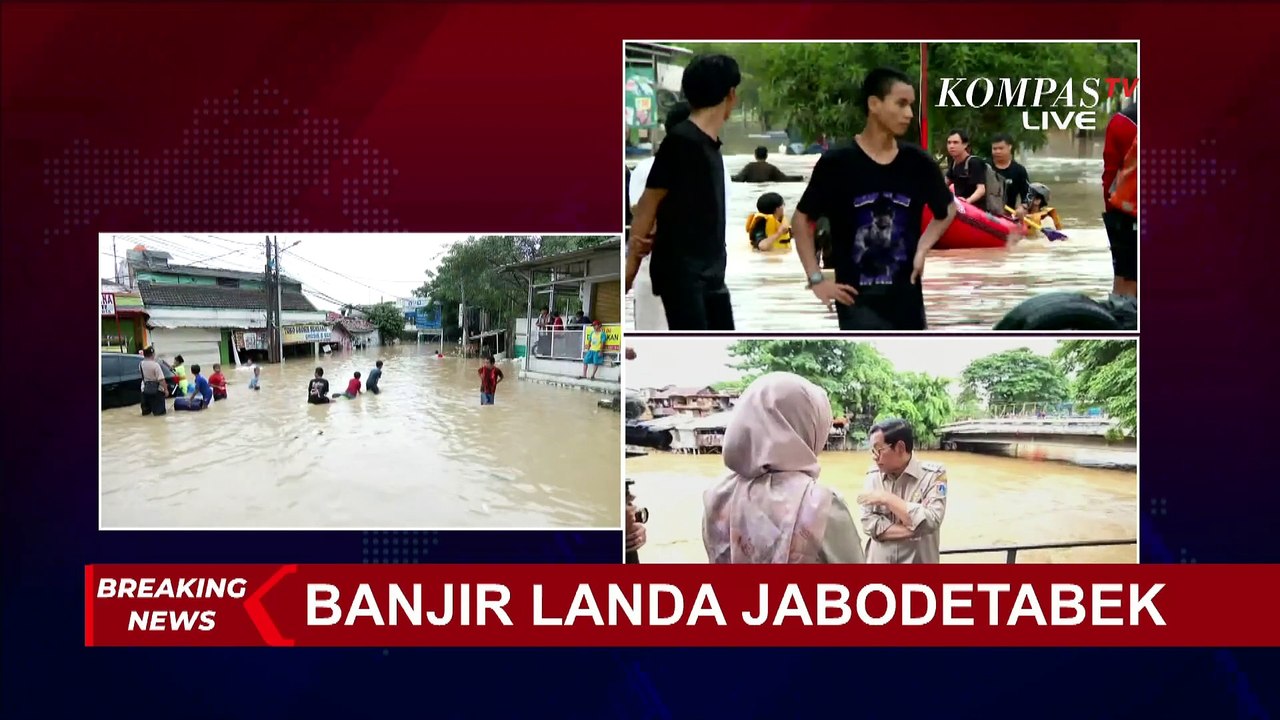 Banjir Jabodetabek, Momen Pramono Anung Pantau Pintu Air Manggarai - Video Dailymotion