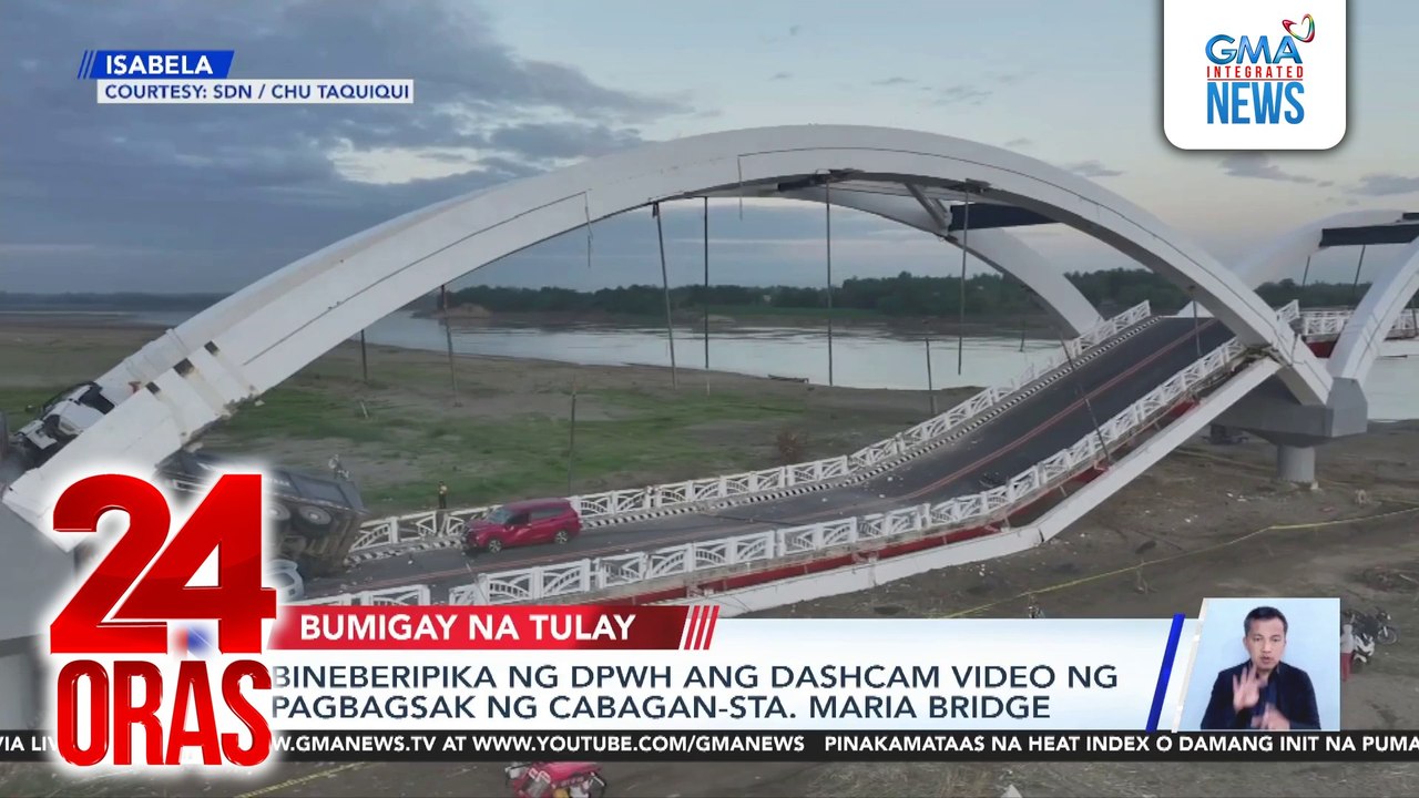 Bineberipika ng DPWH ang dashcam video ng pagbagsak ng Cabagan-Sta ...
