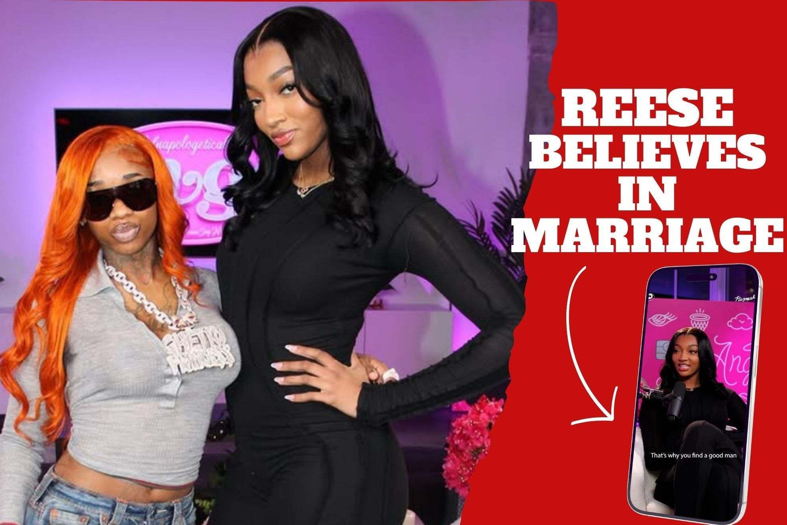 Angel Reese tells rapper Sexyy Red that she believes in marriage and ...
