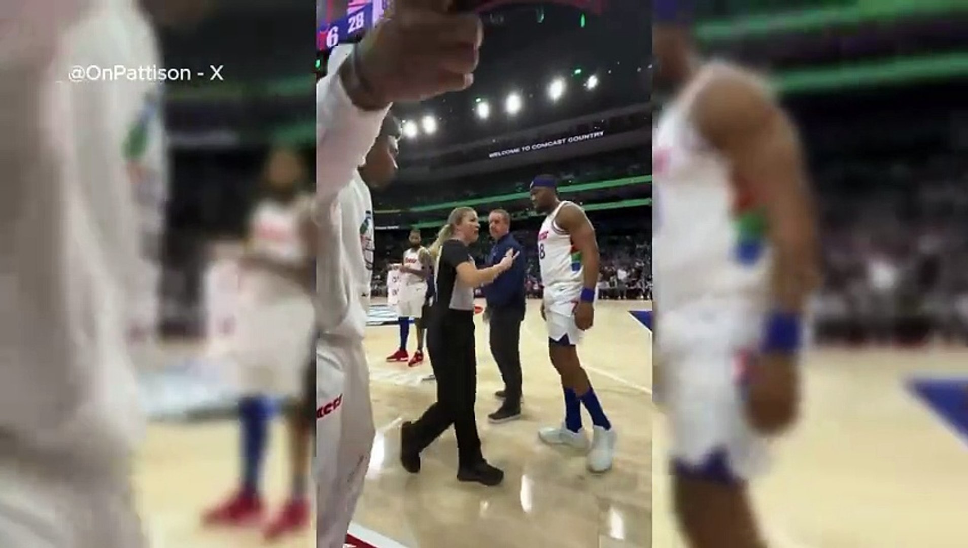 Jenna Schroeder, NBA referee admits an error with 76ers' coach, Nick ...