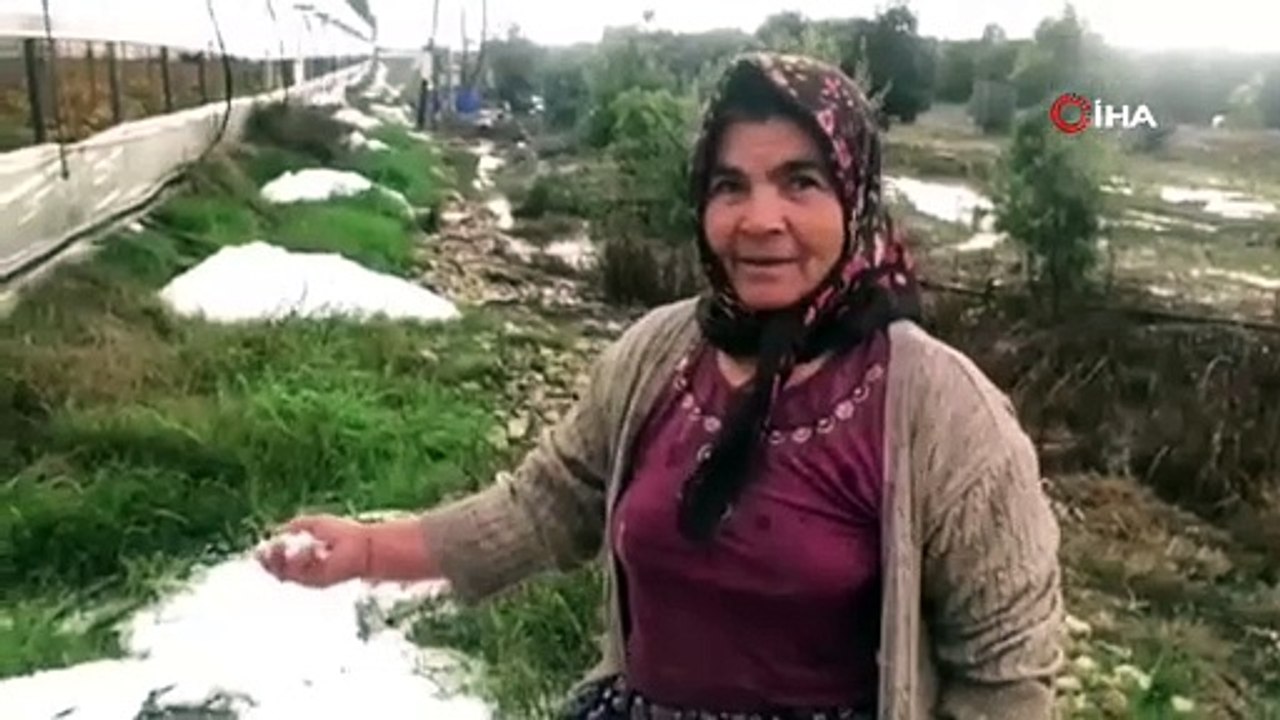 Antalya’da sağanak yağmur sonrası dolu yağdı - Dailymotion Video