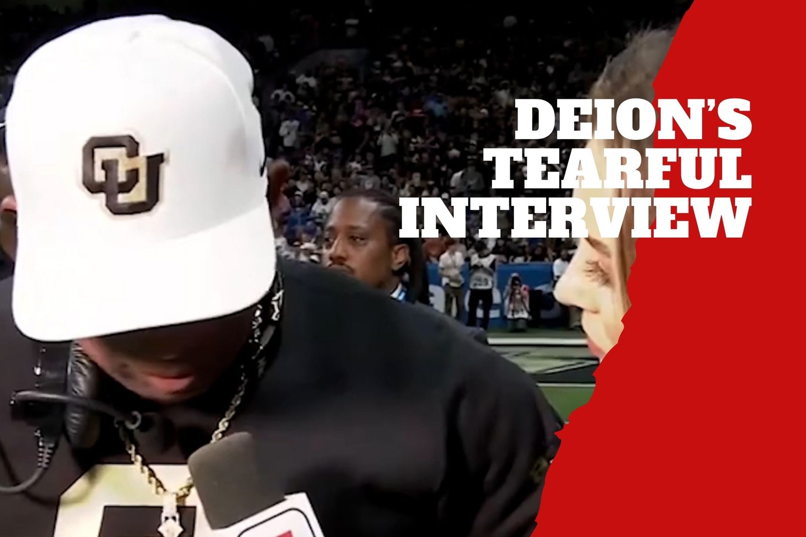 Deion Sanders breaks down after emotional final walk with sons before ...