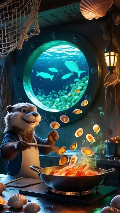 Otto the Otter Magical Underwater Chef Enchanted Seafood Cooking ...