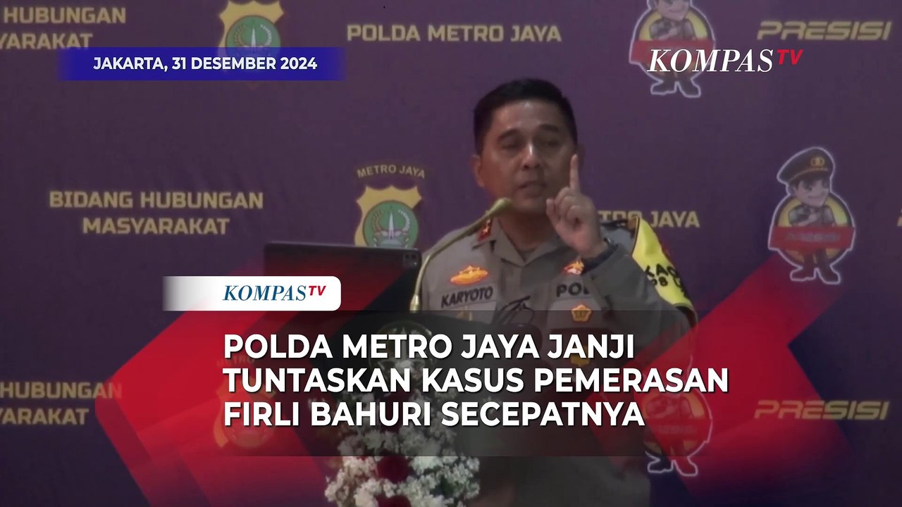 Polda Metro Janji Tuntaskan Kasus Pemerasan Firli Bahuri, Kapolda: Secepatnya - Video Dailymotion