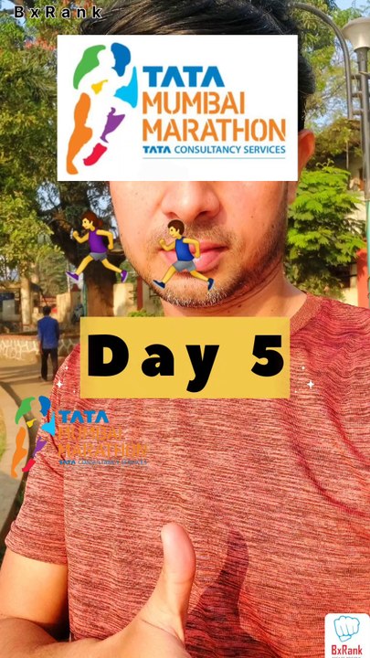 Tata mumbai marathon training day 5 | tata mumbai marathon 2025 | Cross ...
