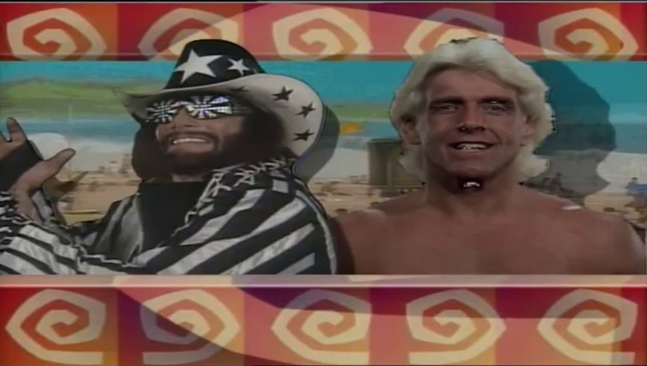 WCW Bash At The Beach 1995 - Ric Flair vs Randy Savage (Lifeguard Match ...