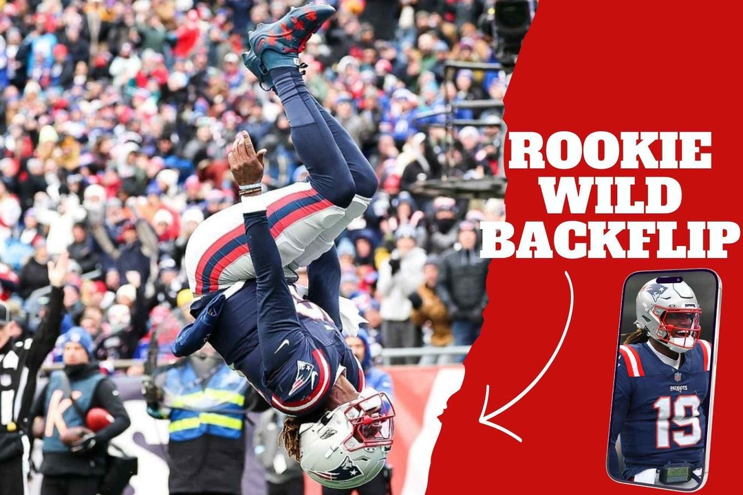 New England Patriots’ rookie quarterback does a wild backflip after ...